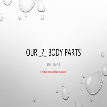 Our body parts | PPTX