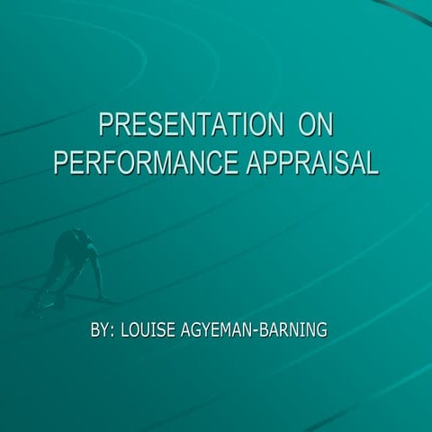Presentation performance appraisal2 | PDF