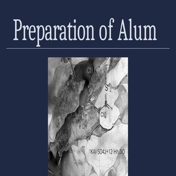 Preparation of Potash Alum from Scrap Aluminium. | PDF