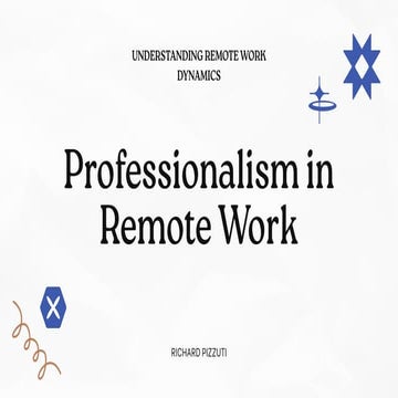 Richard Pizzuti on The Importance of Professionalism in Remote Work ...