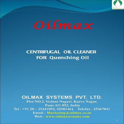 Presentation quenching oil | PPT