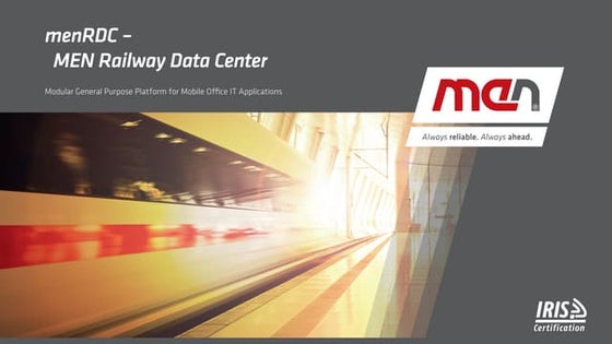 menTCS - MEN Train Control System | PPT