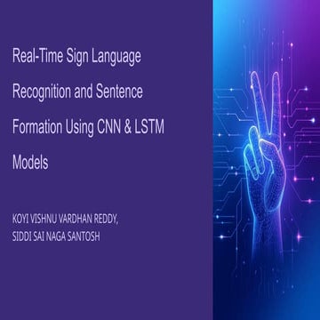 Real-Time Sign Language Recognition and Sentence Formation Using CNN ...