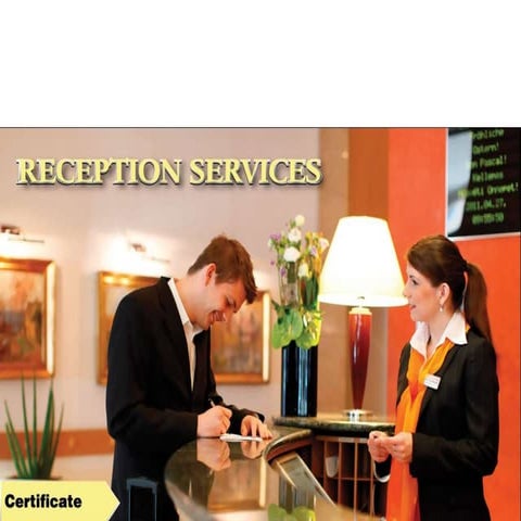 Reception Services | PPTX | Hospitality Industry | Industries