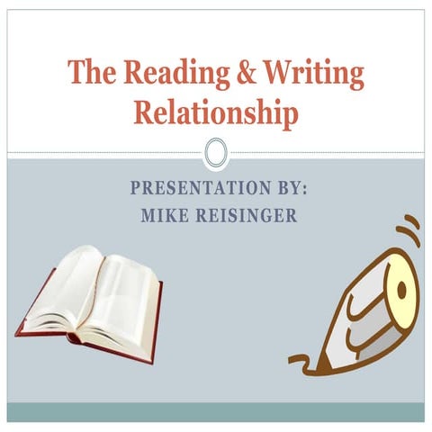 Reading and writing presentation | PPTX