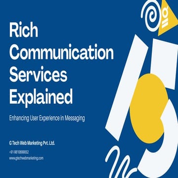 Rich Communication Services (RCS): The Future of Mobile Messaging | PDF
