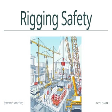 Rigging and lifting | PDF