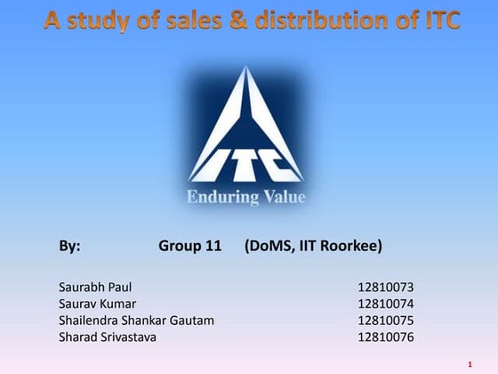 ITC- Distribution Channel | PPT