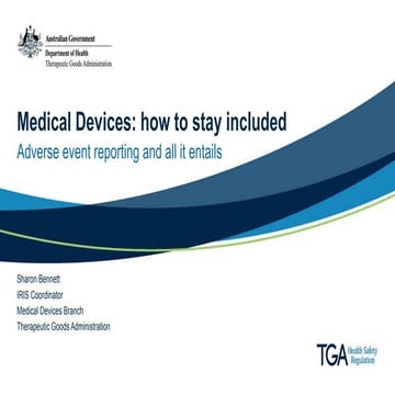 Presentation: Medical Devices: how to stay included workshop - Adverse ...