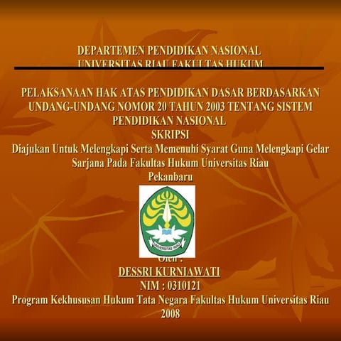 Presentation Skripsi | PPT