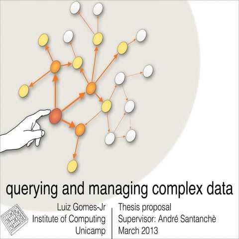 Querying and Managing Complex Networks - Thesis Proposal | PDF