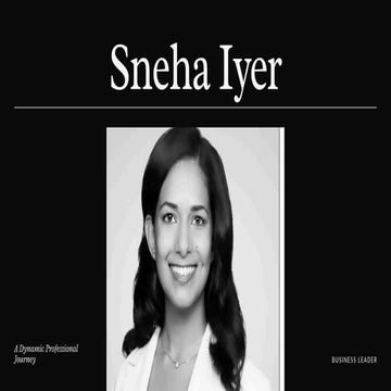 Introduction of Sneha Iyer - As a self-employed tutor, Sneha Iyer ...