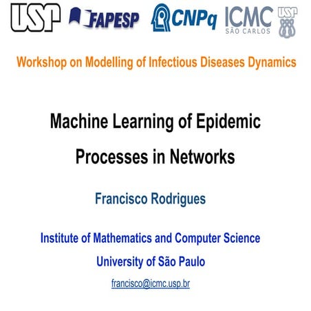 Machine Learning of Epidemic Processes in Networks | PDF