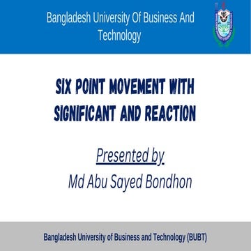 SIX POINT MOVEMENT WITH SIGNIFICANT AND REACTION | PPT