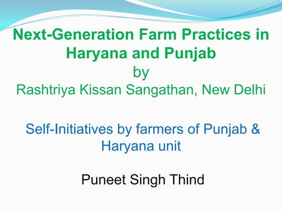 Indian farmer presentation | PPTX