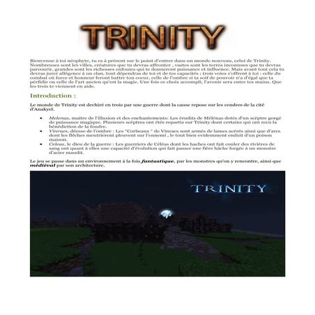 Présentation Trinity | PDF