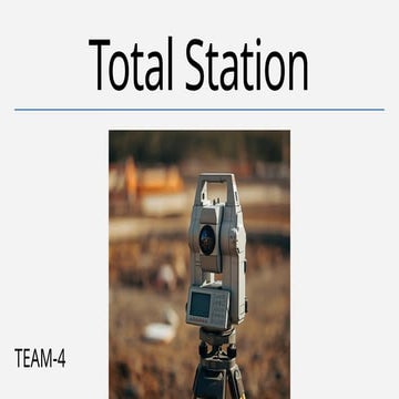 Total Station for Surveying - Components, Principals, Applications and ...