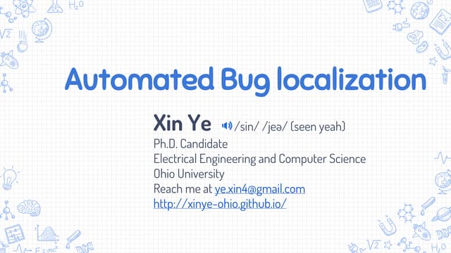 Automated Bug Localization Ppt