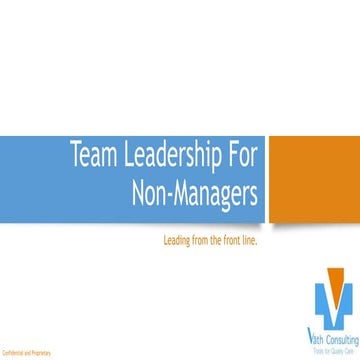Leadership for Non-Managers | PPTX
