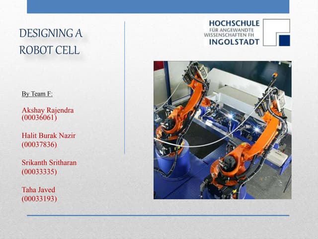 Robot Work Cell Layout Ppt
