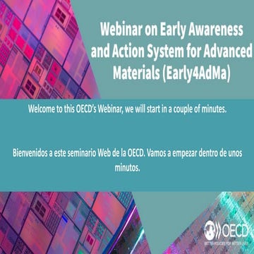 Webinar on Early Awareness and Action System for Advanced Materials ...