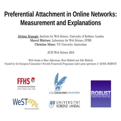 Preferential Attachment In Online Networks Measurement And