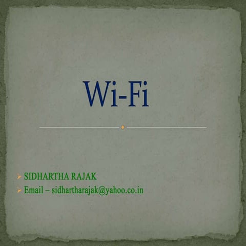 Wi-Fi | PPT