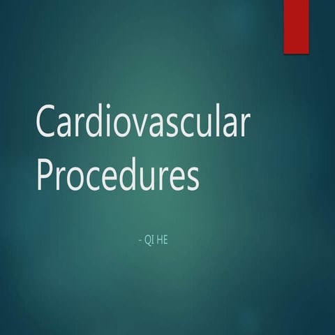 Cardiac Procedures | PPTX