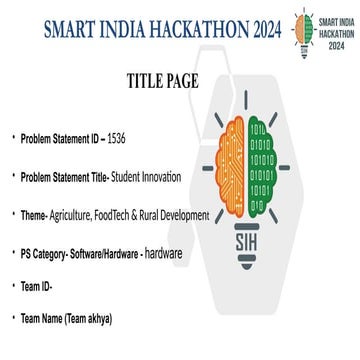 Ppt On Hackathon Event Agrihub Ppt Pptx