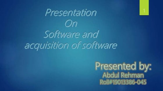 Parts Of Computer Software Pptx Operating Systems Computer Software And Applications
