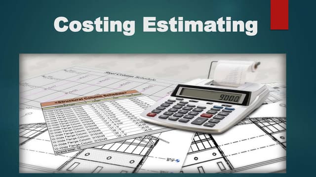 Process Planning & Cost Estimation | PPT