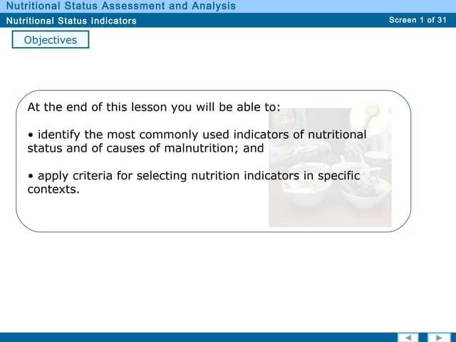Nutritional assessment of community | PPT