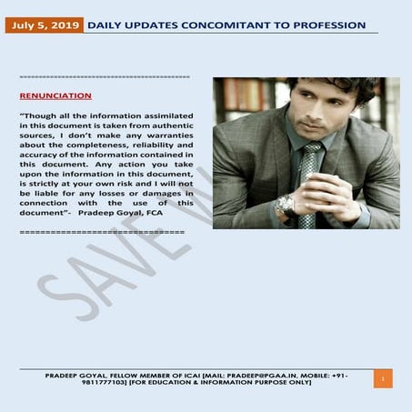 Series of Daily Professional updates- 5th July 2019 | PDF