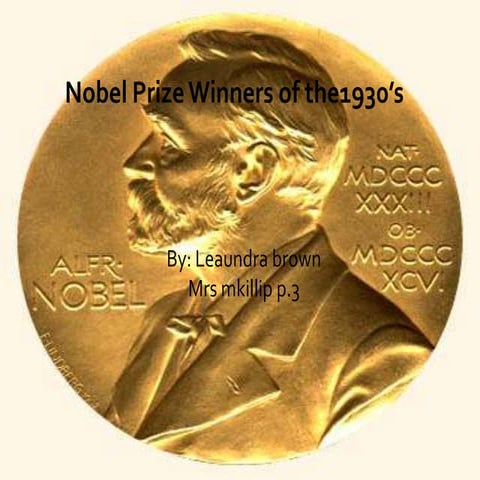 Nobel prize winners | PPTX