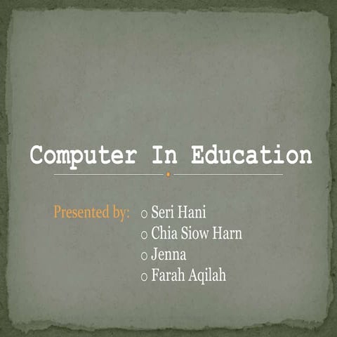computer education | PPT