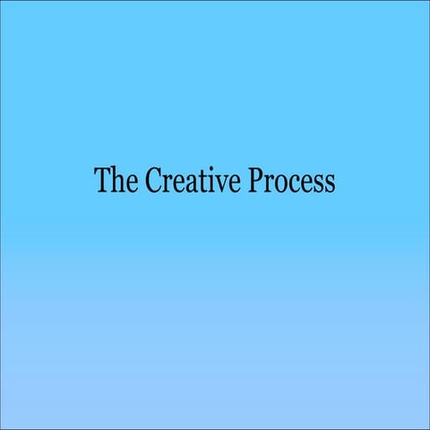 Creative Process | PPT