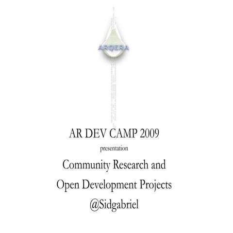 Community Research and Open Development | PPTX