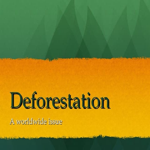 Deforestation | PPT