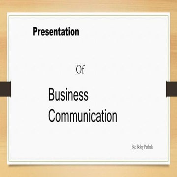 Principals of business communication | PPTX