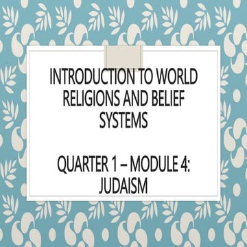 IWRBS-Module-4.pptx introduction to world religion | PPTX