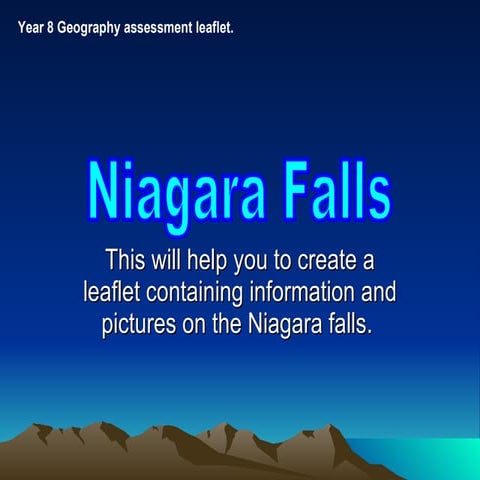 Niagara Falls leaflet | PPT