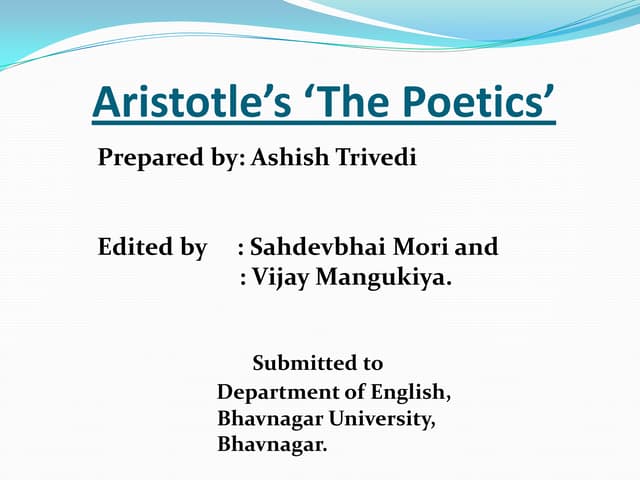 Three Unities in Drama | PPTX