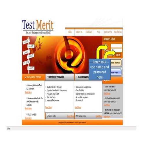 Test Merit Brochure | PPT