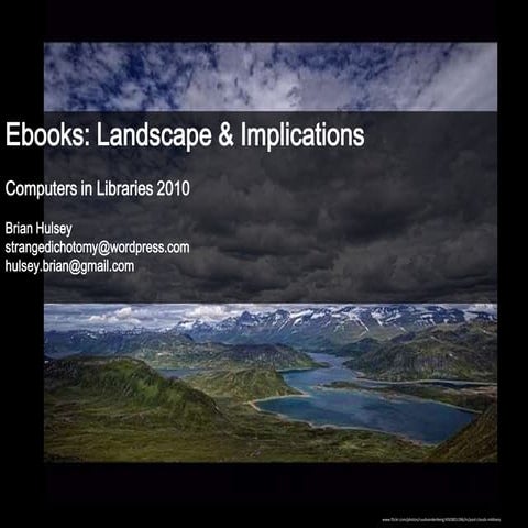 Ebooks: Landscape & Impl | PPTX