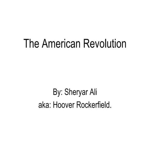American Revolution | PPT