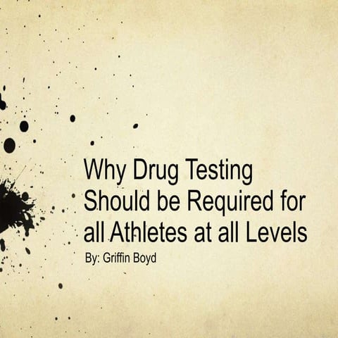 Drug Testing in Sports | PPTX