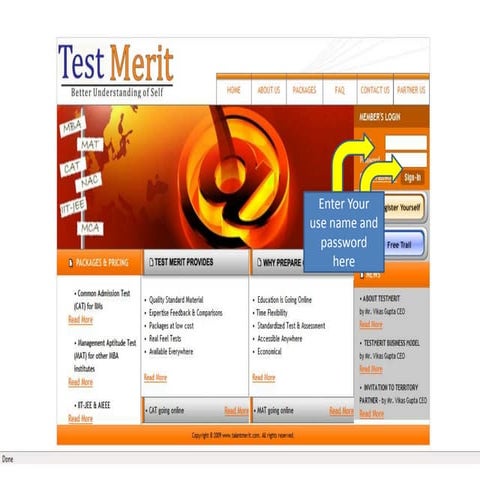 TestMerit Online Test Demo | PPTX