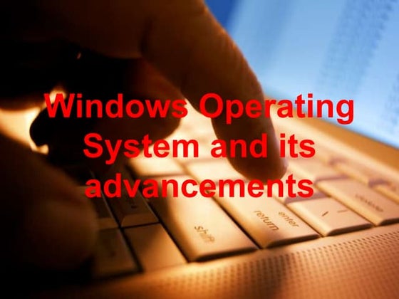 Windows Operating System Presentation Pptx Operating Systems Computer Software And