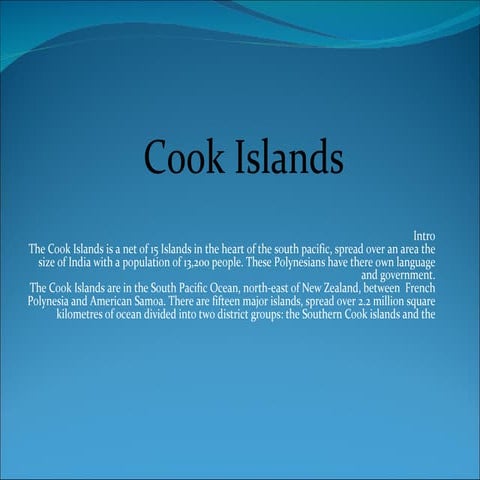 Cook Islands | PPT