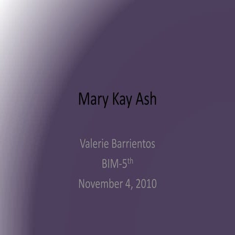 Mary Kay Slide Show | PPT